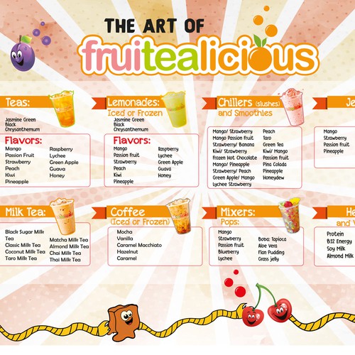 FUN, CREATIVE, MENU DESIGN NEEDED! | Menu contest