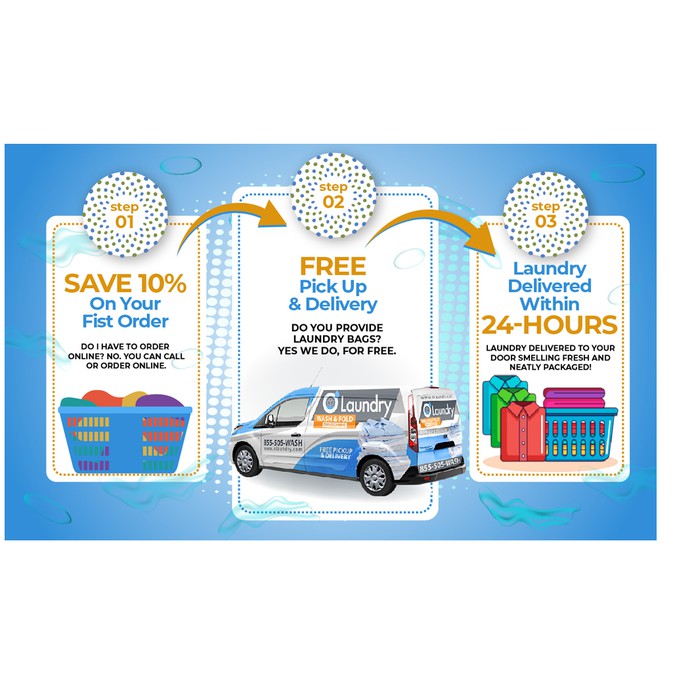 Banner for Laundry Pickup & Delivery Service | Banner ad contest