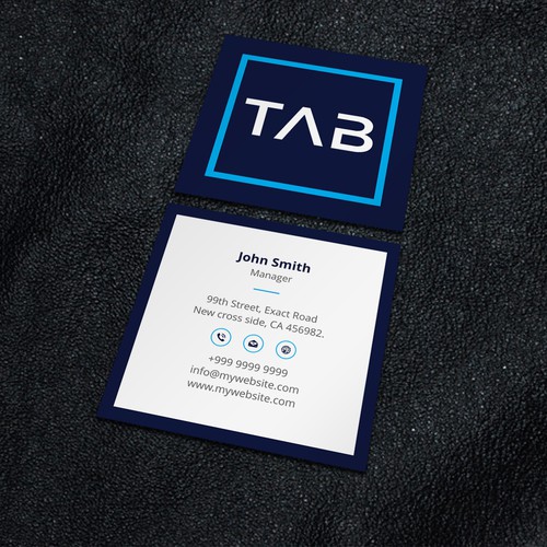 TAB Business Card | Business card contest