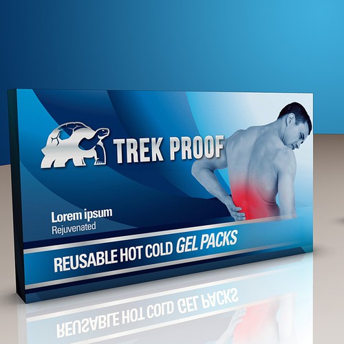 TrekProof Ice Pack box label | Product packaging contest