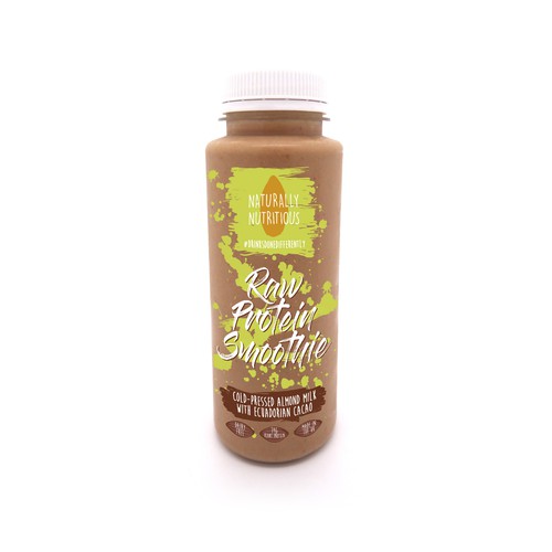 Raw Protein Smoothie label for brand looking to create change & disrupt ...