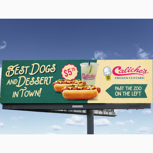 Designs | Create a Vintage Hot Dog Special Billboard Design for an Ice ...