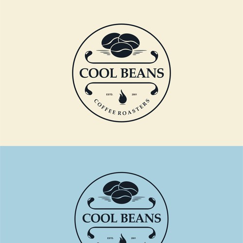 Create a cool logo for Cool Beans - small-batch coffee roaster and cafe ...