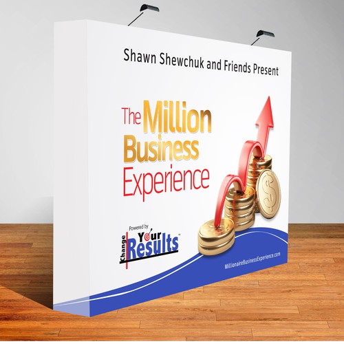 Design Business Seminar Stage Backdrop | Poster contest