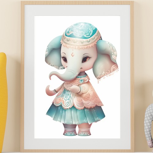 Designs | Design unique baby nursery poster with magical creatures ...