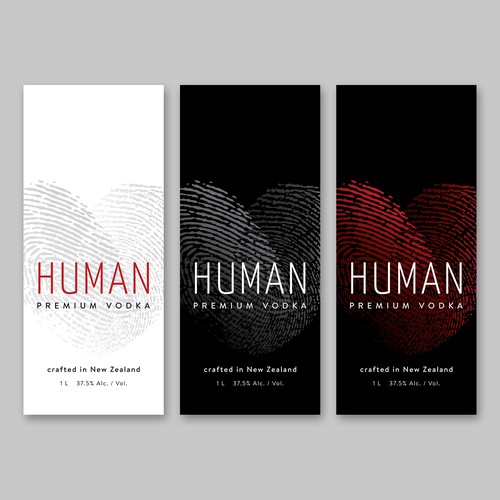 HUMAN Vodka - we are all HUMAN | Product label contest