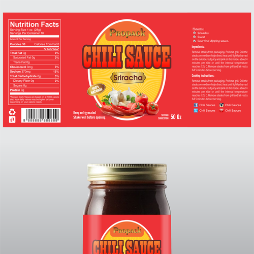 Create a set of labels for a brand new range of Salsa Sauces | Product ...