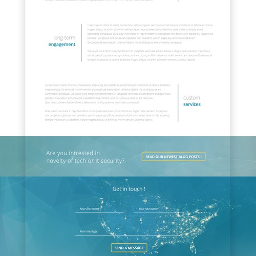 Digital security company website | Web page design contest