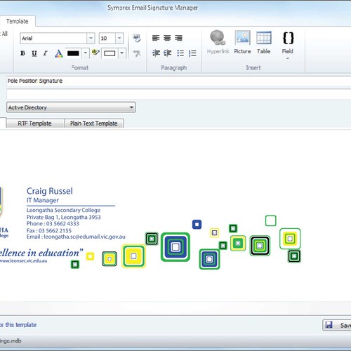 Designs | Slick new email signature template | Other business or ...