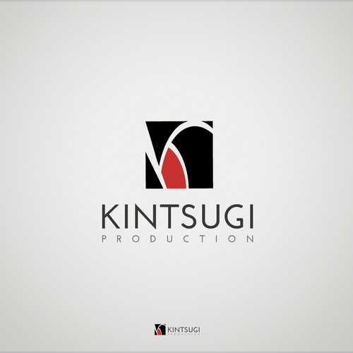 Create a mindful logo for Kintsugi Productions embracing it's ...