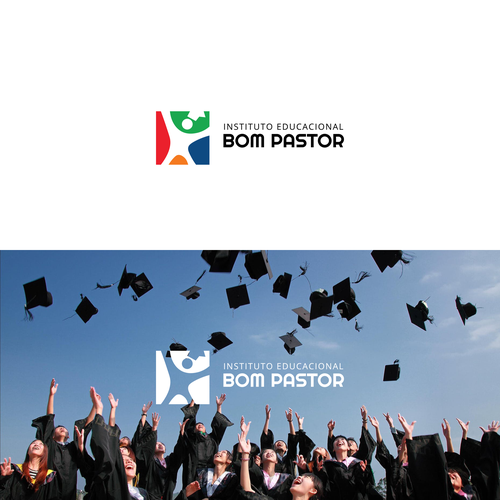 Crie um designer logotipo moderno para escola Instituto educacional bom ...