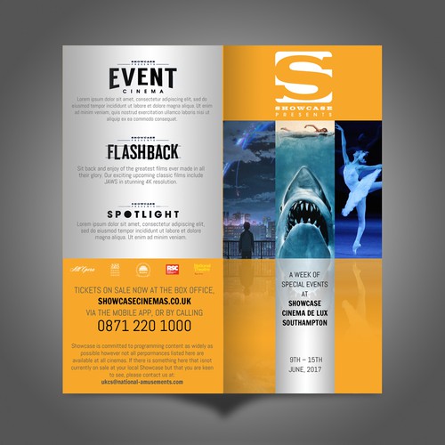 Cinema Leaflet Design for Event Week | Brochure contest