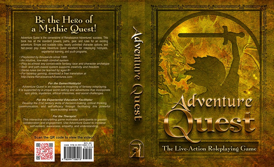 Book Cover for Adventure Quest, the Live-Action Roleplaying Game | Book ...