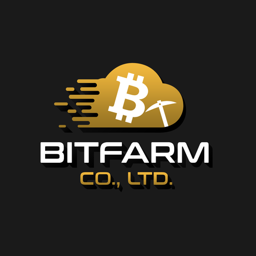 BITFARM - Cryptocurrency cloud mining logo and branding | Logo & brand ...