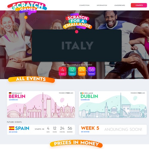 Designs | Functional Fitness Online Competition Website | Scratch Games ...