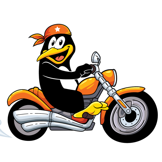 Create a Penguin riding on a Harley | Logo design contest