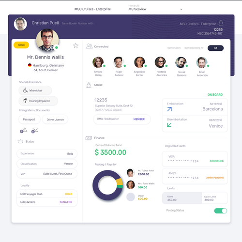 Otalio SPMS UI Design for the modern Cruise Ship Industry | Other web ...