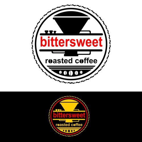 Coffee is all, create a logo for Bittersweet, a coffee bean roasting ...