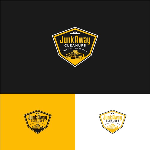 Designs | Modern Junk removal logo, badge style, both original example ...