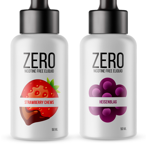 Modern & Vibrant E Liquid Bottle Design | Product label contest