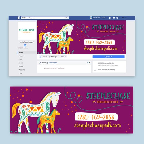 Designs | Pediatric Clinic Facebook Cover Art!!! | Social media page ...