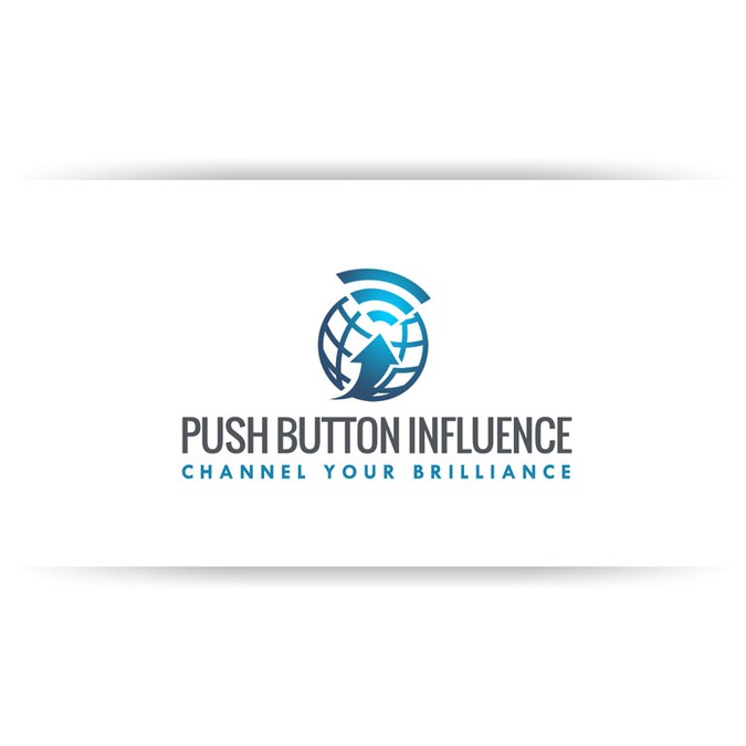 Create a modern, conversation-inspiring logo for Push Button Influence ...