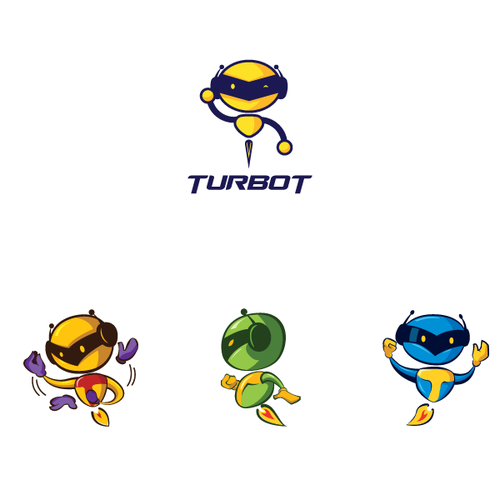 Turbot - A Robot Managing Cloud Computers | Logo design contest