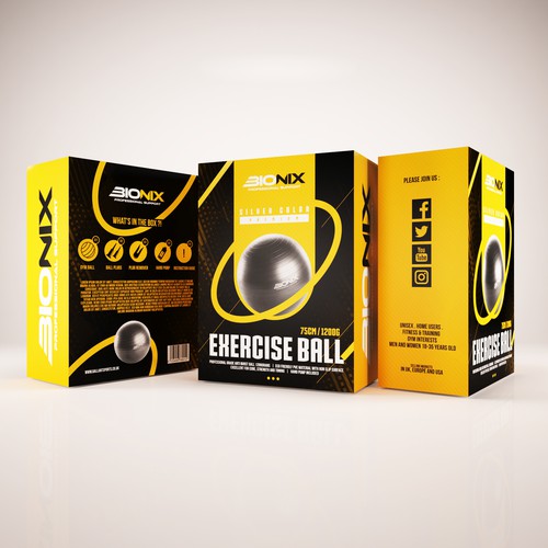 Fitness brand need Exercise Ball Packaging | Product packaging contest