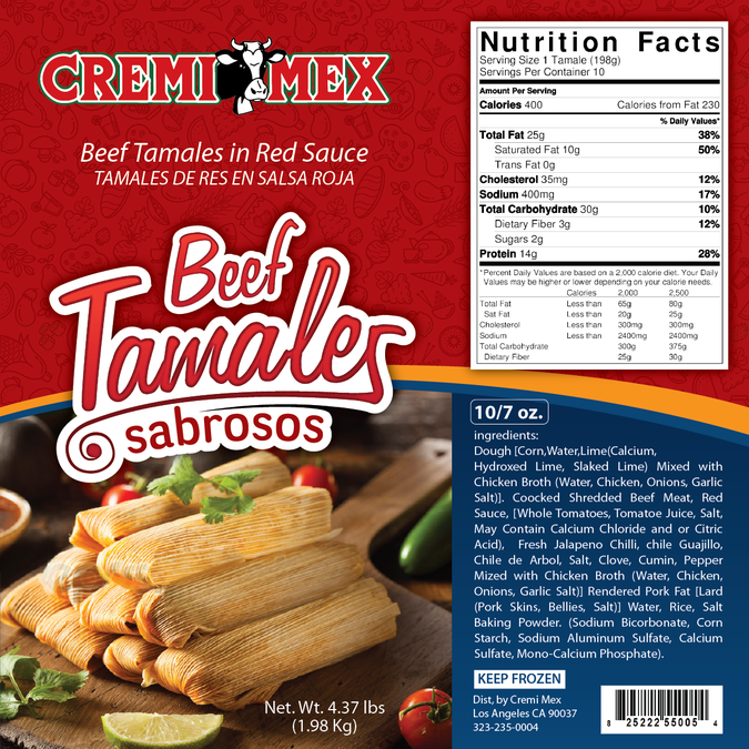 LABEL for TAMALES | Product label contest