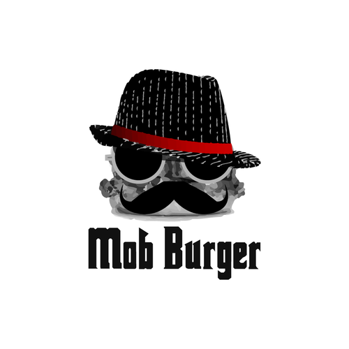 Mob burger mafia themed burger restaurant | Logo & business card contest