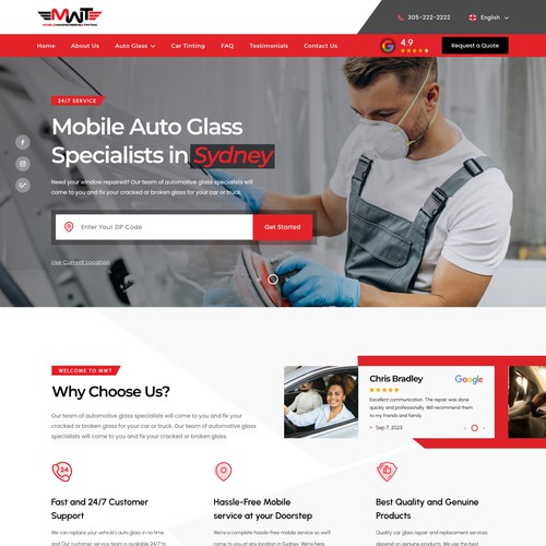 Designs | Design a clean and modern service based website home page ...