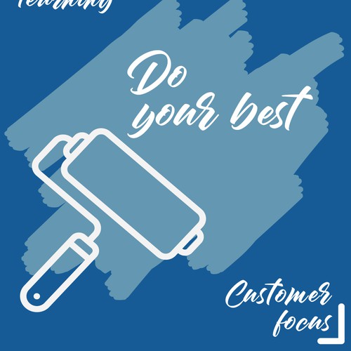 Eye catching design for a core values statement | Poster contest