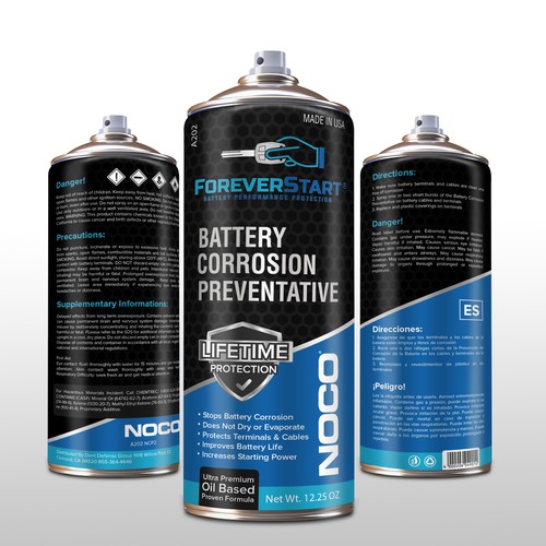 Aerosol can re-design with template and content provided | Product ...
