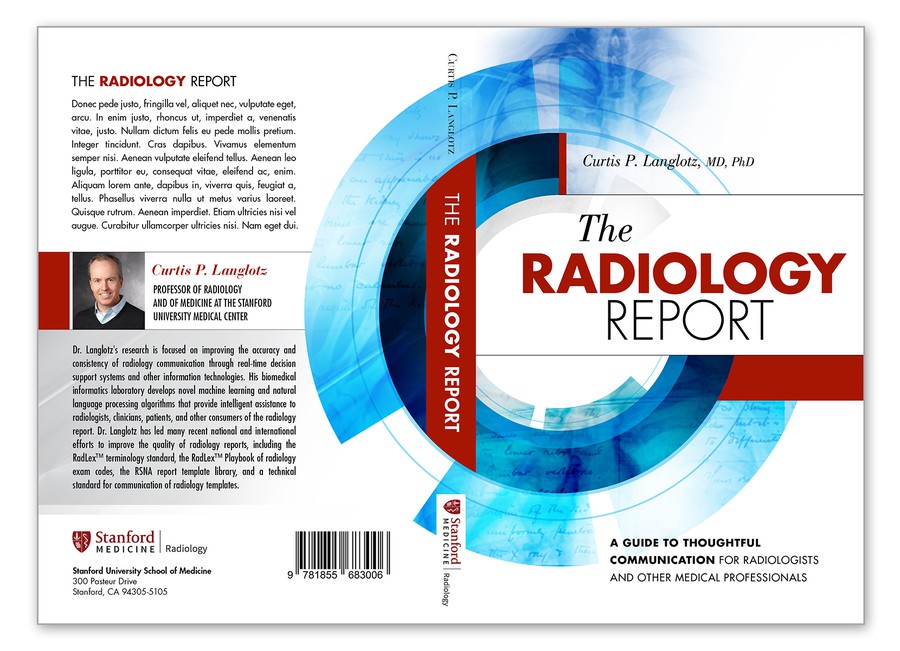 Cover for book by Stanford radiologist | Book cover contest
