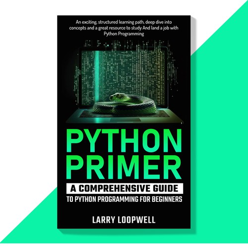 Designs | Python Programming For Beginners Book Cover | Book cover contest