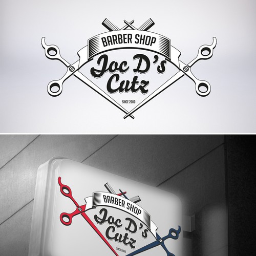 Create Urban/Vintage, Easy to Read Logo for Joc D's Cutz Barbershop ...