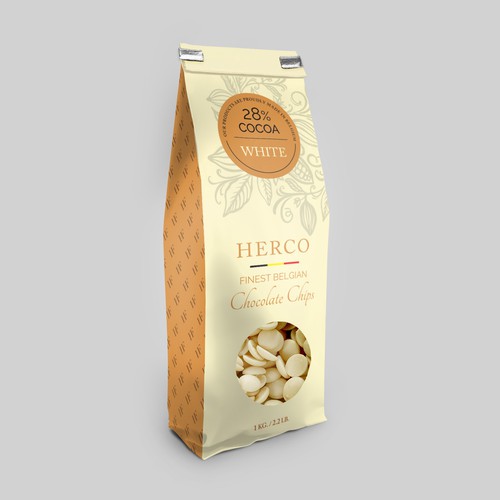 Designs | Bag and sticker design for finest Belgian chocolate chips ...