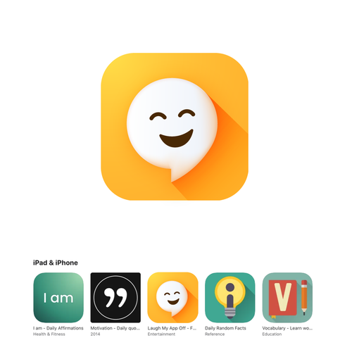 Designs | Design an app icon for a popular Jokes app | Icon or button ...
