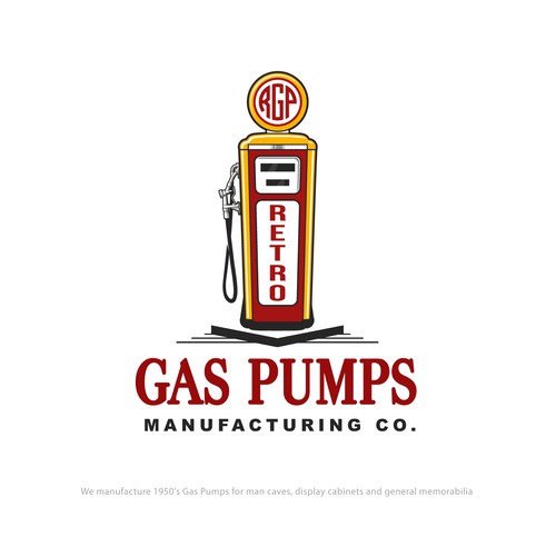 Logo required for a retro vintage 1950's American gas pump manufactuing ...