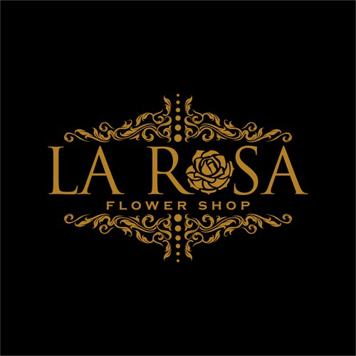 Design a "romantic" and "luxury" logo for "La Rosa" flower shop | Logo ...