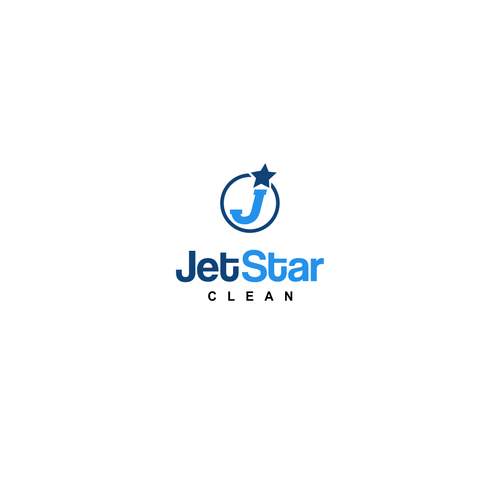 Create an eye-catching logo for Jet Star Clean, that looks great on ...