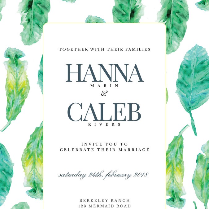 Design a Digital Wedding Invitation - Awarding Multiple Winners! | Card ...