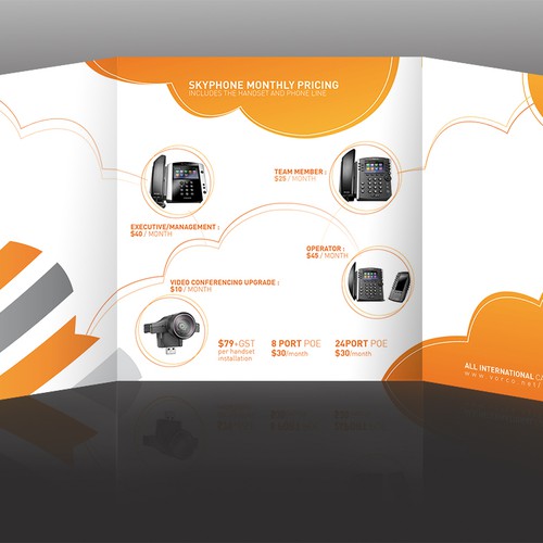 Create a marketing brochure for a hosted phone system | Brochure contest