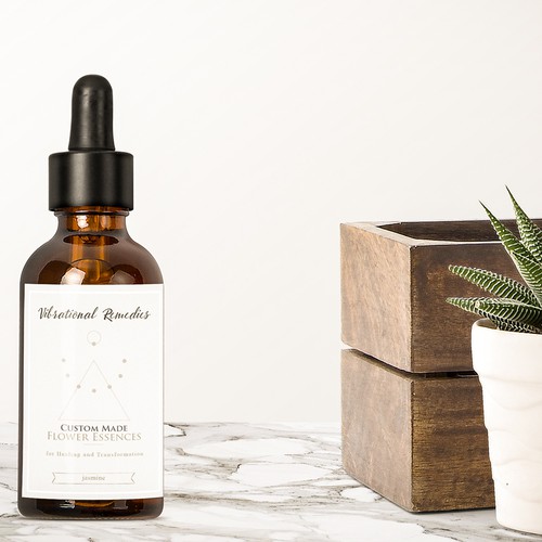 Design a bottle label for a flower essence company | Product label contest