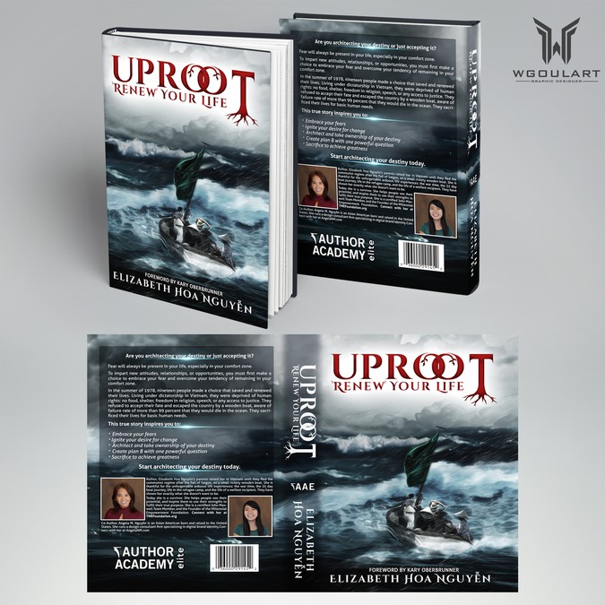 Create a non-fiction book cover with the potential for follow up paid ...