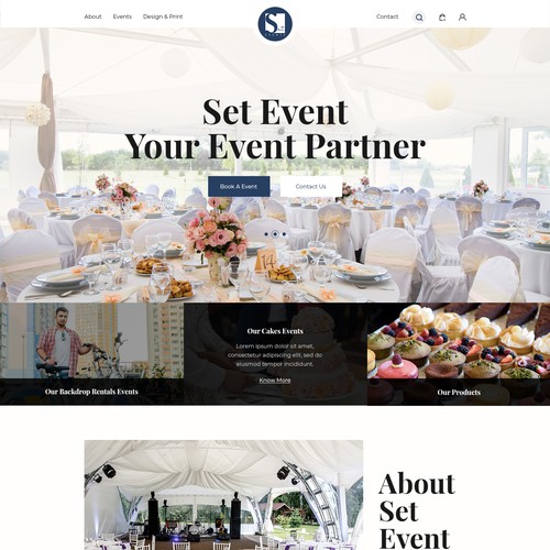 Designs | Develop an elegant website for a creative backdrops rental ...