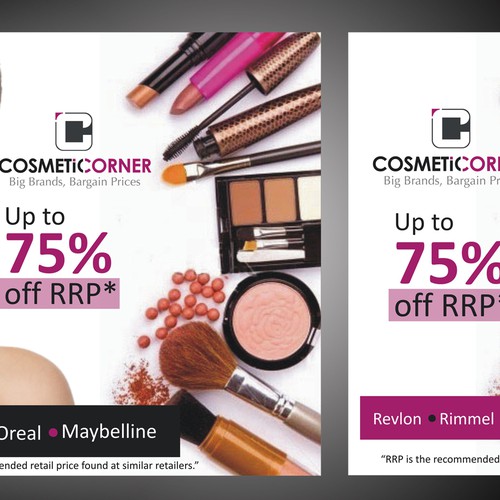 Cosmetic Stand Panel Redesign | Signage contest