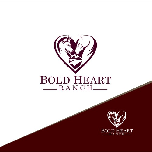 Bold Heart Ranch - Bring Kickass and loving into this logo | Logo ...