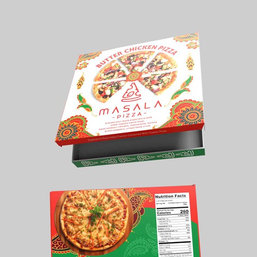 Designs | Masala Pizza Frozen Box - Indian Pizza | Product packaging ...