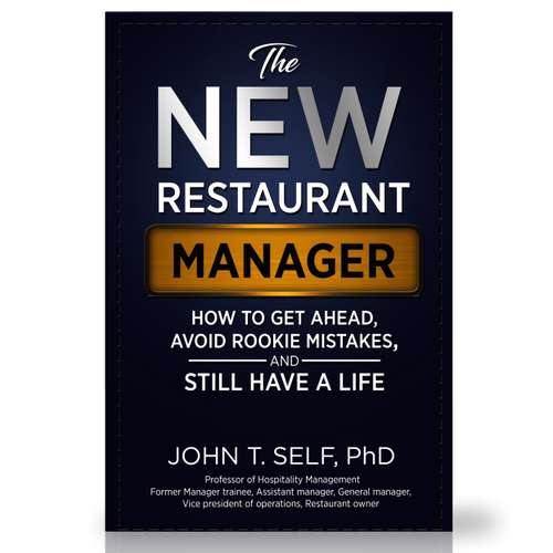 Designs | Self help book cover for new restaurant managers | Book cover ...